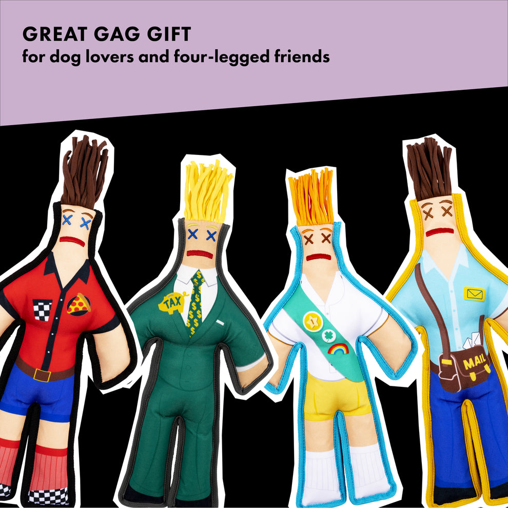 Mailman Squeaky Chew Toy – Dammit Dolls
